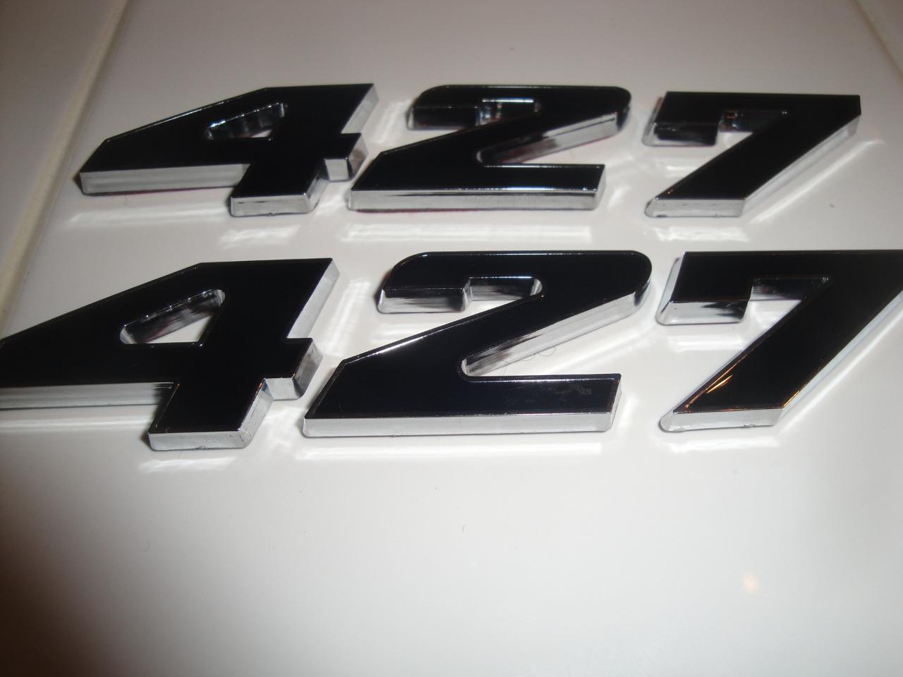 2 427 Black Emblems for Corvette Camaro Nova Chevelle Impala Hood ...