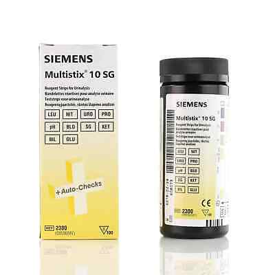Siemens 2300 2161 Multistix 10 SG Reagent Urine Test Strips - March ...