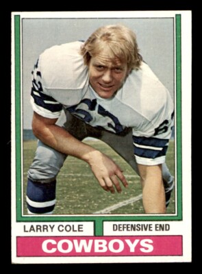 1974 Topps Football #478 Larry Cole EX | eBay