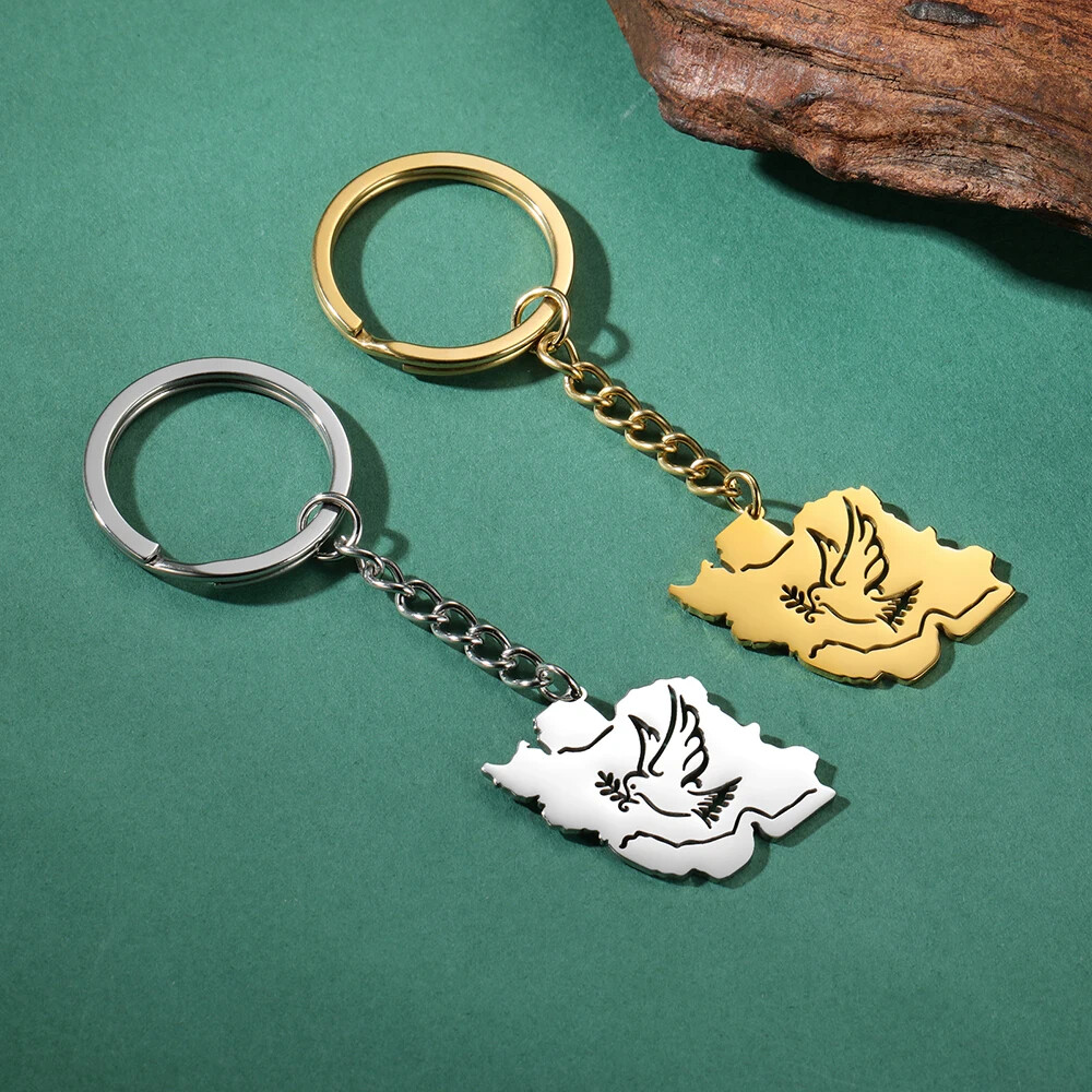 Persian Calligraphy Iran Map Keychain for Freedom Azadi Iran Pendent ...