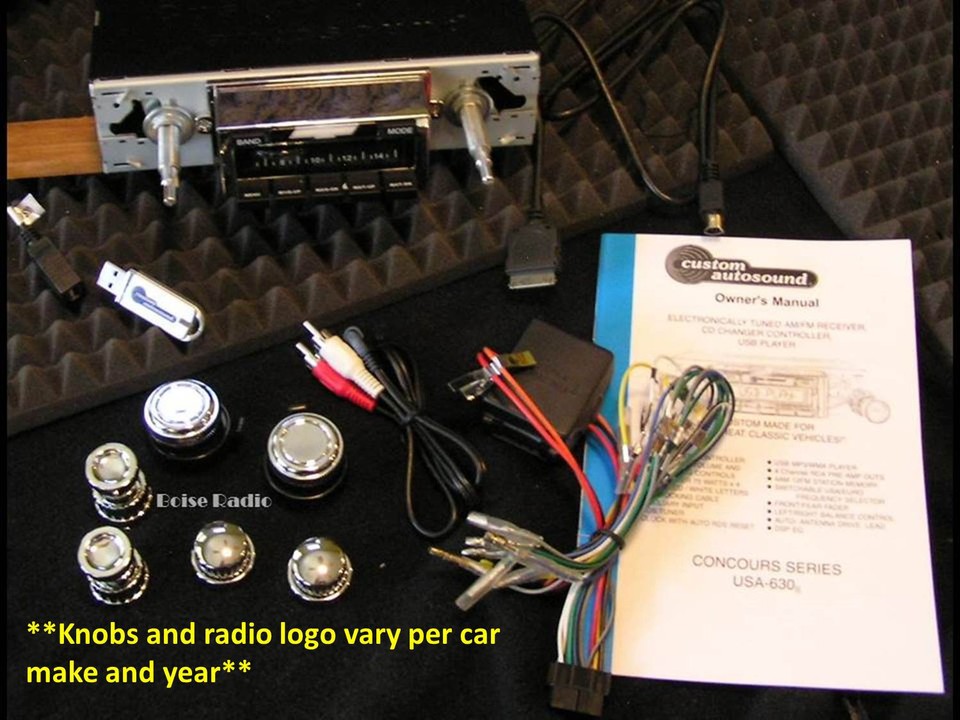 1973-1988 Chevy Truck USA-630 II 300w AM FM Stereo Radio iPod USB Aux ins