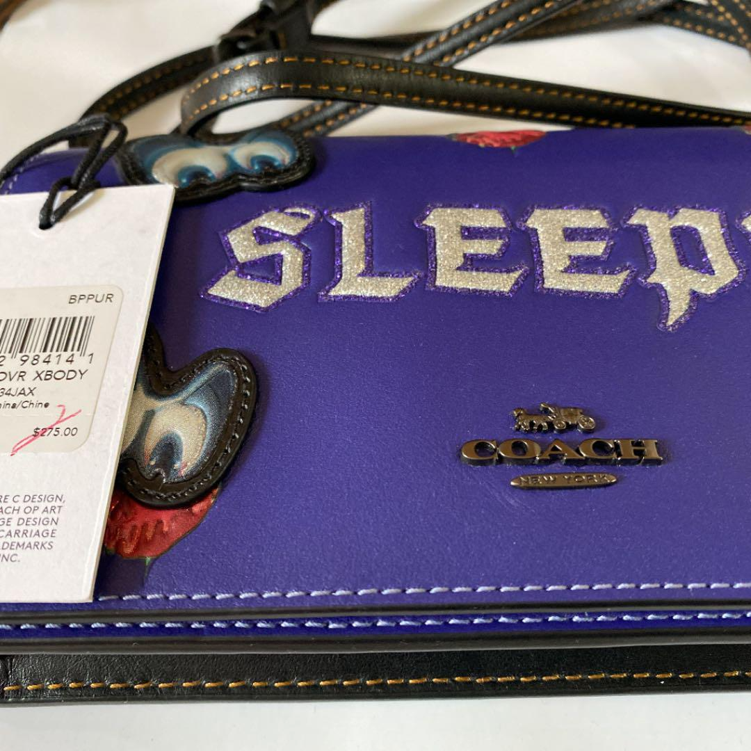 COACH x Disney Collaboration Foldover Crossbody Clutch Shoulder Bag ...