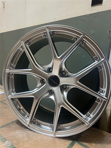 19" VERSUS VS09 Wheel 🔥 19X8.5 5X112 +35 C.B 73.1 Silver Chrome Rivets ...