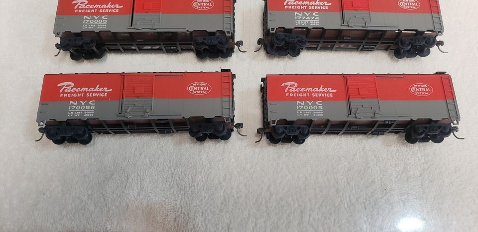 HO SCALE ATHEARN/ROCO NYC NEW YORK CENTRAL PACEMAKER 40'FT BOX CAR LOT ...