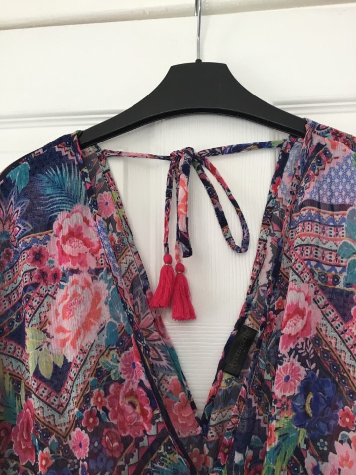 Lovely floral print cover up from Accessorize size M | eBay UK