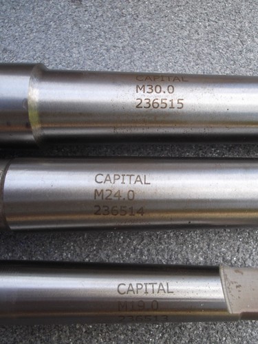 HSS H7 MTS MACHINE REAMERS Capital Tools 19mm, 24mm & 30mm Cutting ...