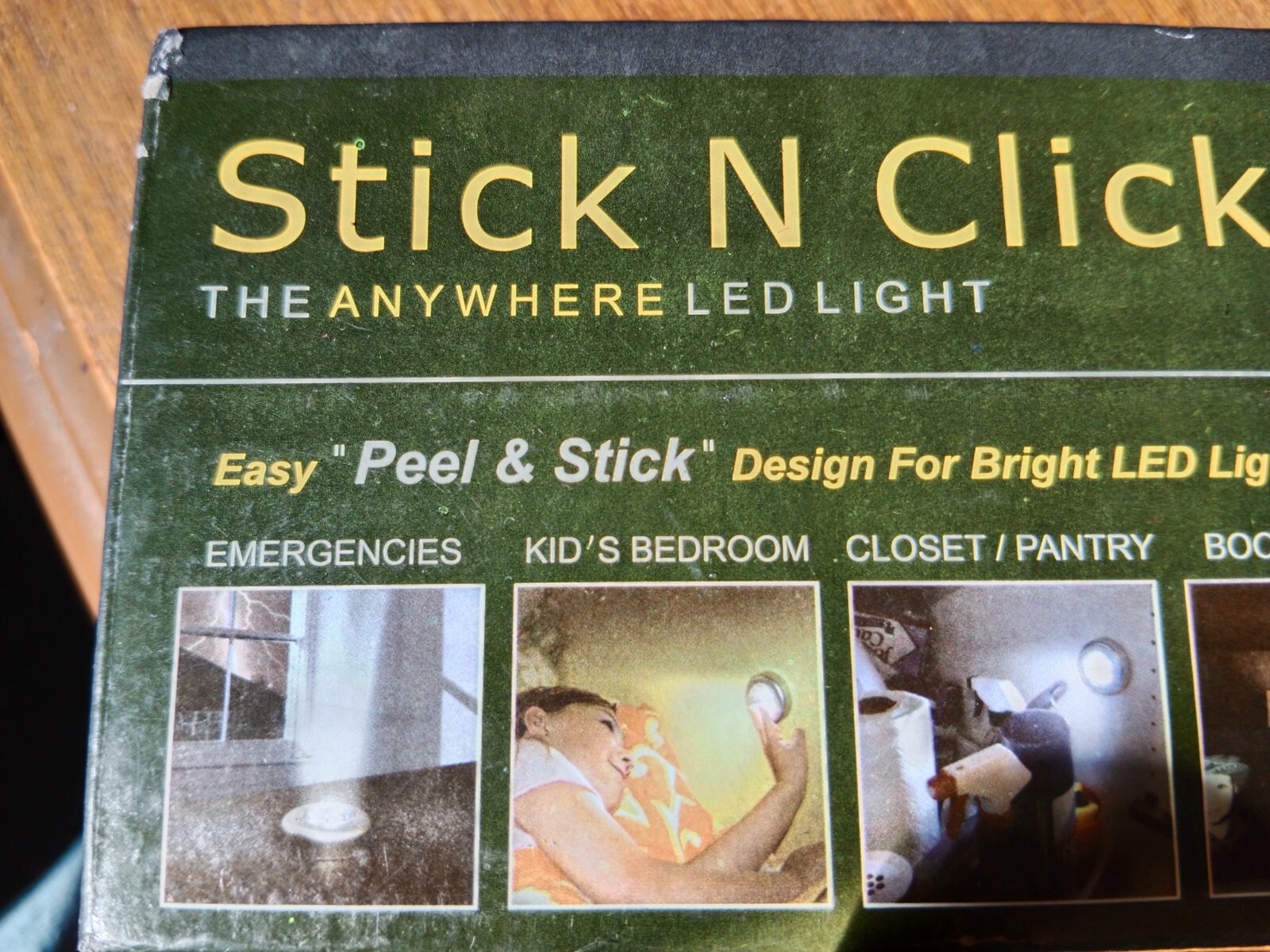 3 Pack LED Touch Push Lights Battery Powered Stick On Click Lamps NEW ...