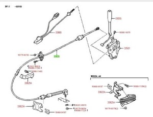 Toyota Tundra V8 Automatic Shifter Select Cable Genuine OEM OE | eBay