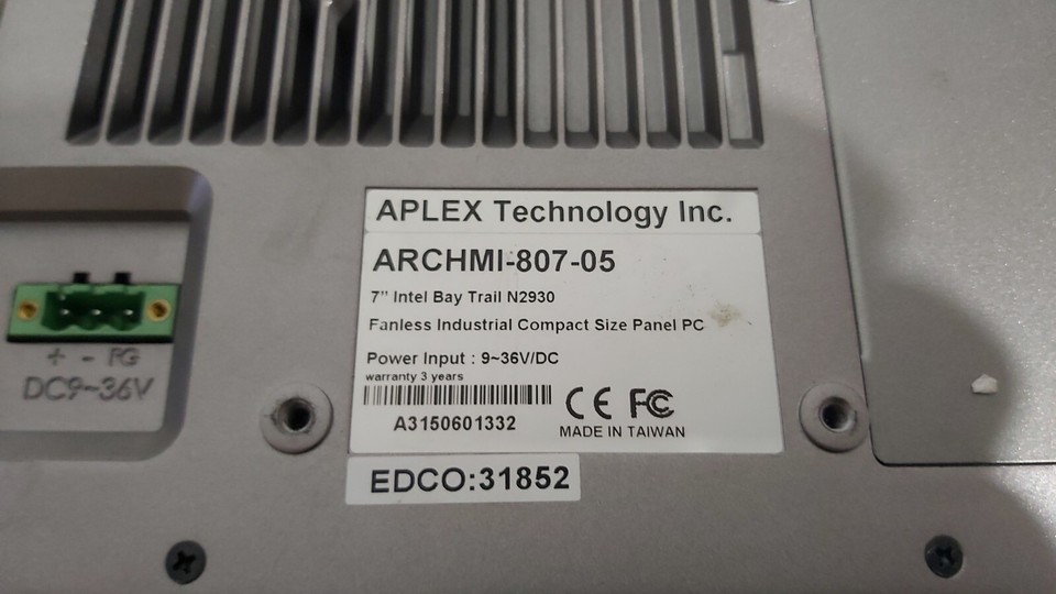 Aplex ARCHMI-807-05 Fanless Panel PC Make Offers! | eBay