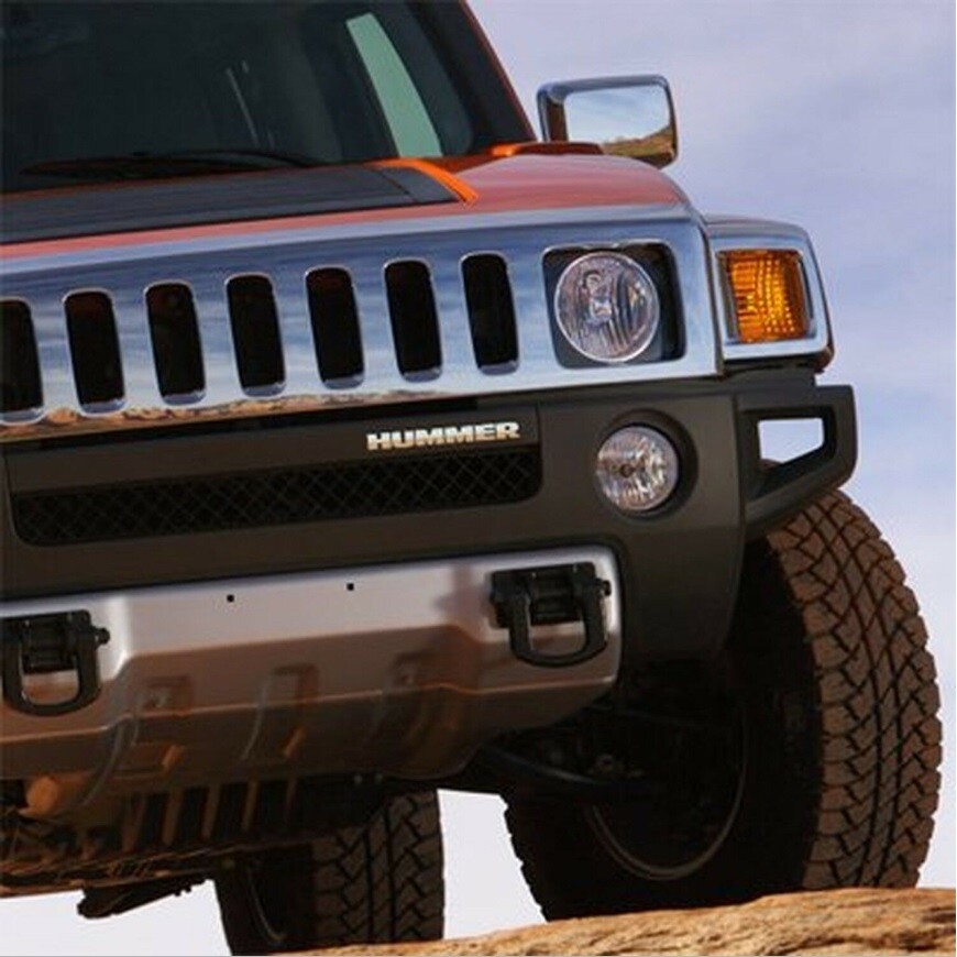 Hummer H3 Front Bumper Chrome Letters Inserts | eBay