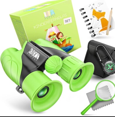 Kids Supply Fernglas für Kinder 8x21 mit Lupe & Kompass & Tasche ...