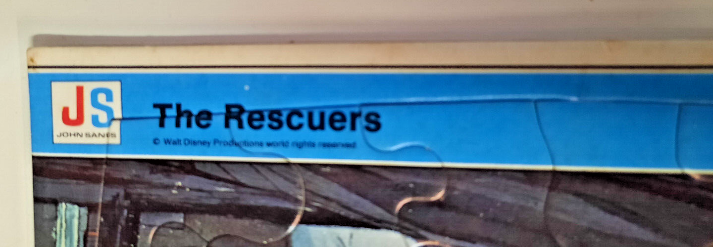 Vintage The Rescuers Frame Tray Jigsaw Puzzle - John Sands | eBay Australia