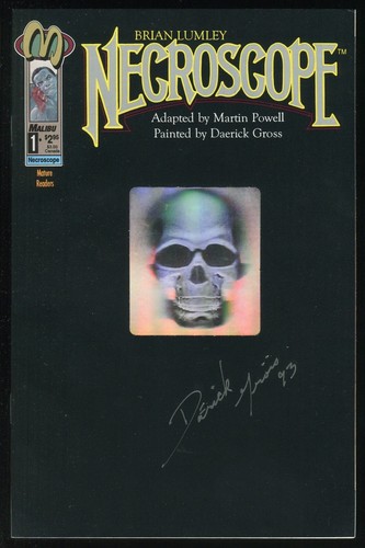 Necroscope 1 & 3 Comics Lot Signed Daerick Gross Undead Vampire Horror ...
