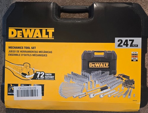 DEWALT Mechanic Tool Set, 247-Piece, 1/4", 3/8" and 1/2" Drive, SAE, DWMT81535 | eBay