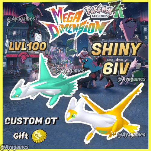 Shiny 6IV Latias & Latios Bundle MAXED STATS Mega Dimension Pokemon ...