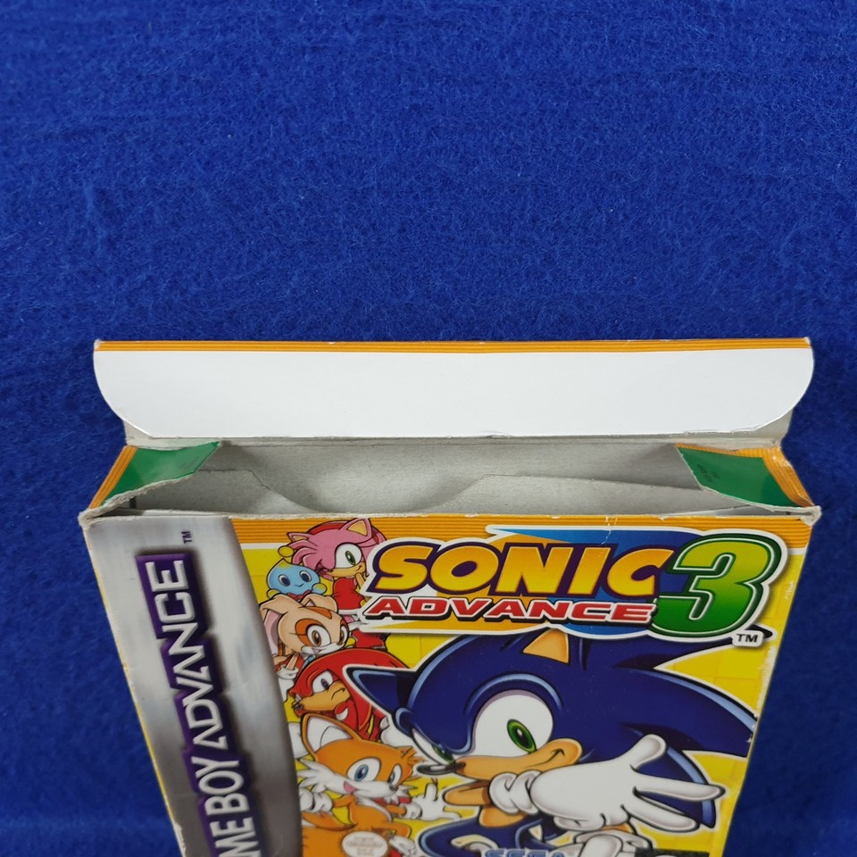 gba SONIC ADVANCE x3 1 + 2 + 3 Boxed & Manuals Game Boy Advance PAL ...