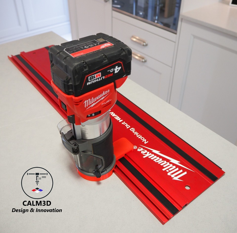 Milwaukee M18 FTR Trim Router Sub-Base for use on the Milwaukee Rail ...