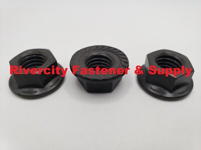 3/8-16 Grade 8 Hex Serrated Flange Nuts 3/8x16 Nuts 3/8 x 16 Flare Nut ...