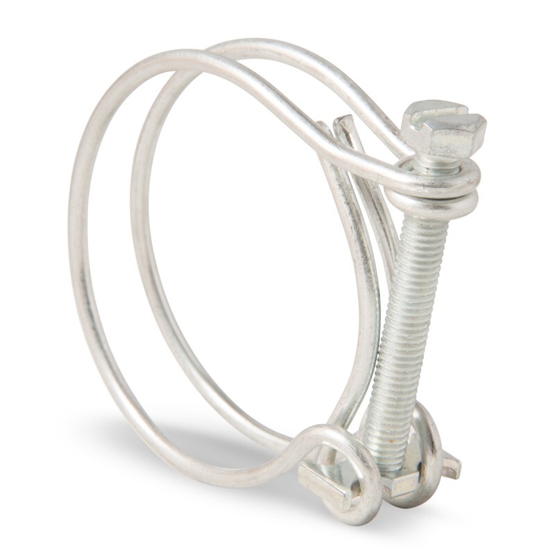 Double Wire Hose Clips Pond Clamps Pipe Koi Fish Screw Tight Fitting ...