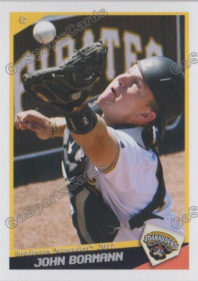 2017 Bradenton Marauders John Bormann RC Rookie Pittsburgh Pirates | eBay