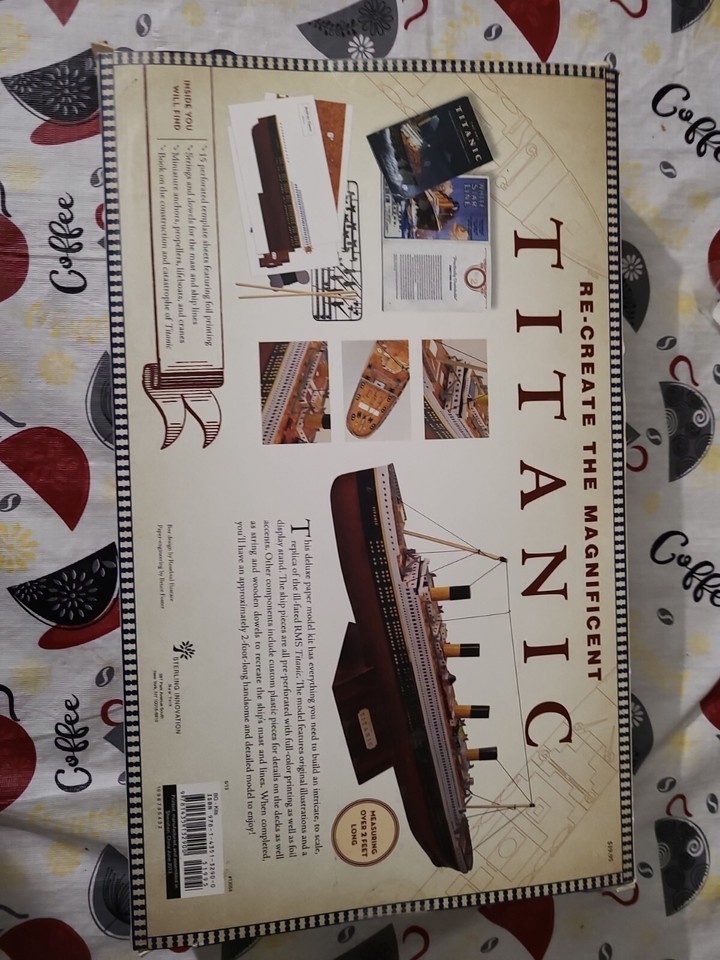 BUILD THE TITANIC Paper Model Kit 24 inches Long 2014 with Book | eBay