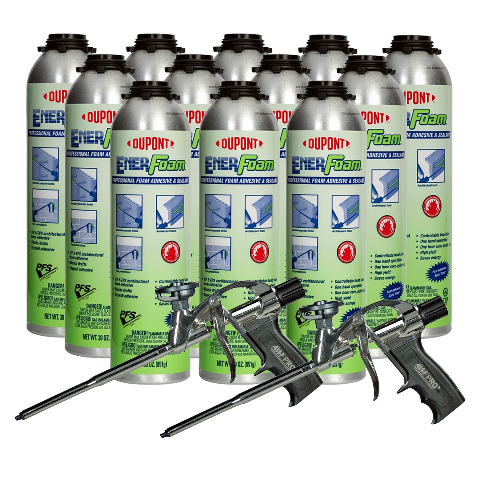 ENERFOAM™ Adhesive PRO Foam sealant adhesive Lot (12) plus 2 Pro foam ...