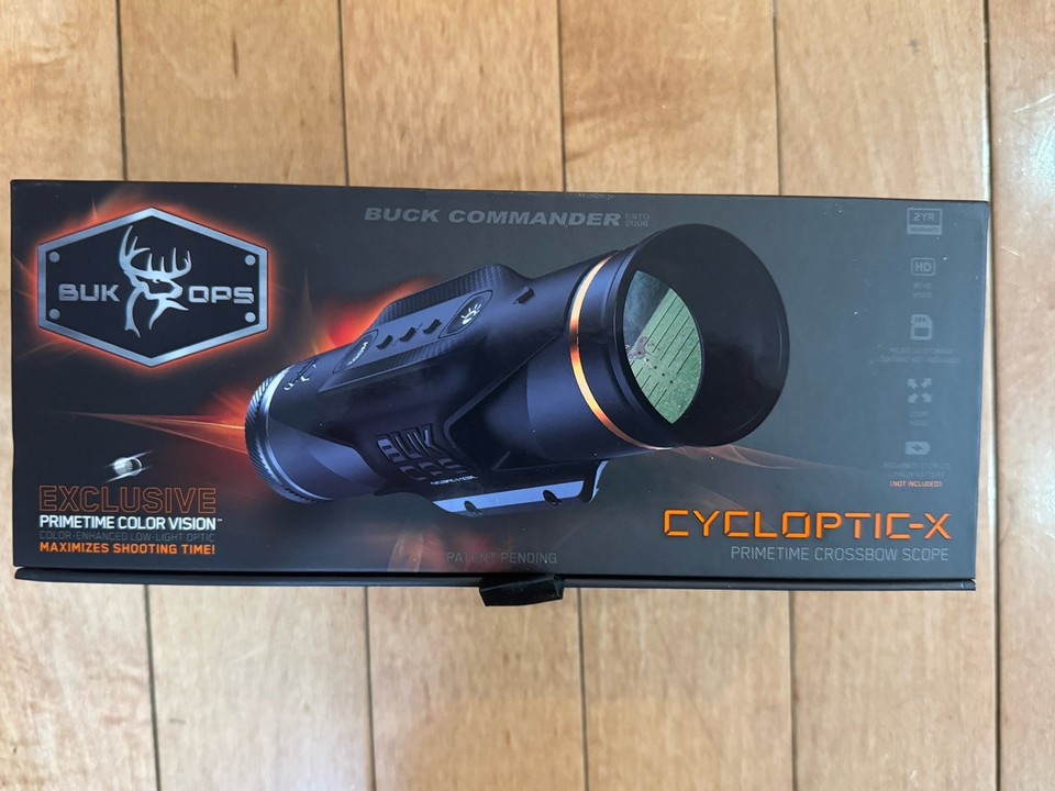 Buk Ops Cycloptic X Primetime Crossbow Black Scope with Primetime Color ...