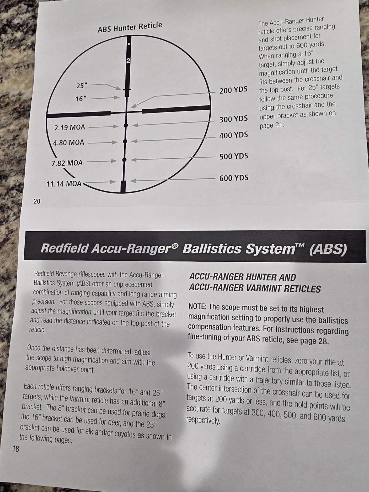 Redfield Revenge 3-9x42mm Accu-Ranger Hunter Scope Made And Backed By ...