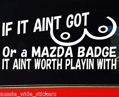 Funny Stickers for MAZDA BADGE rotary 4x4 ute Car BT50 accessories ...