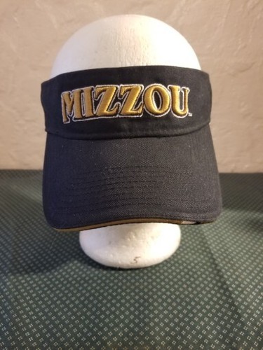 University of Missouri Mizzou Tigers Visor Cap Hat Black Adjustable ...