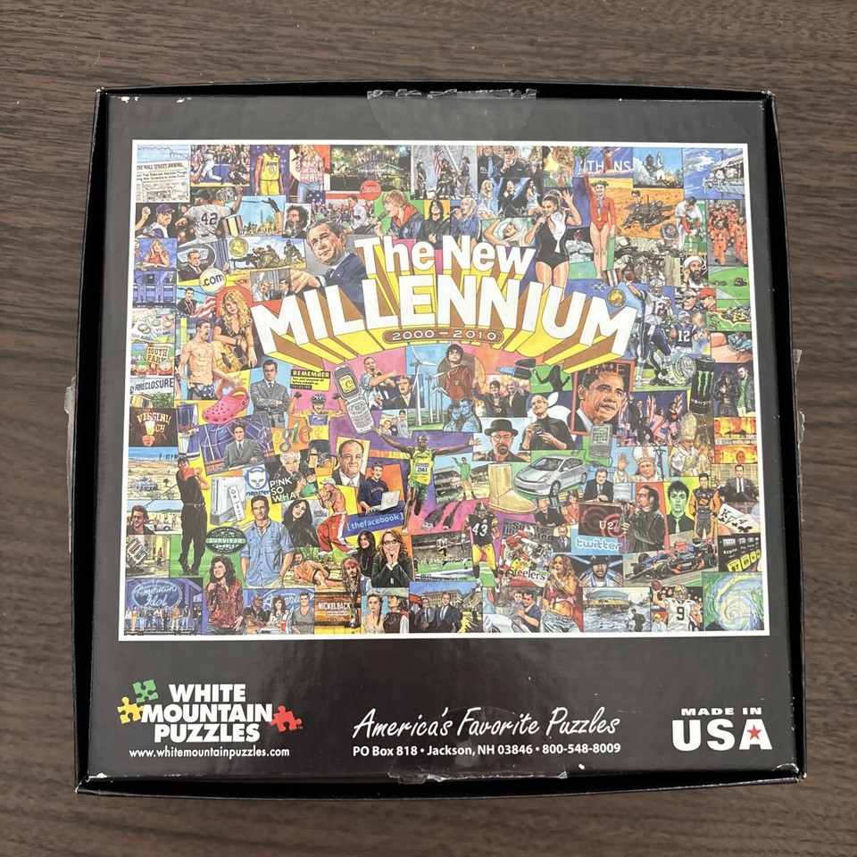 2021 White Mountain Puzzles The New Millennium 1000 Piece 20" by 27 ...