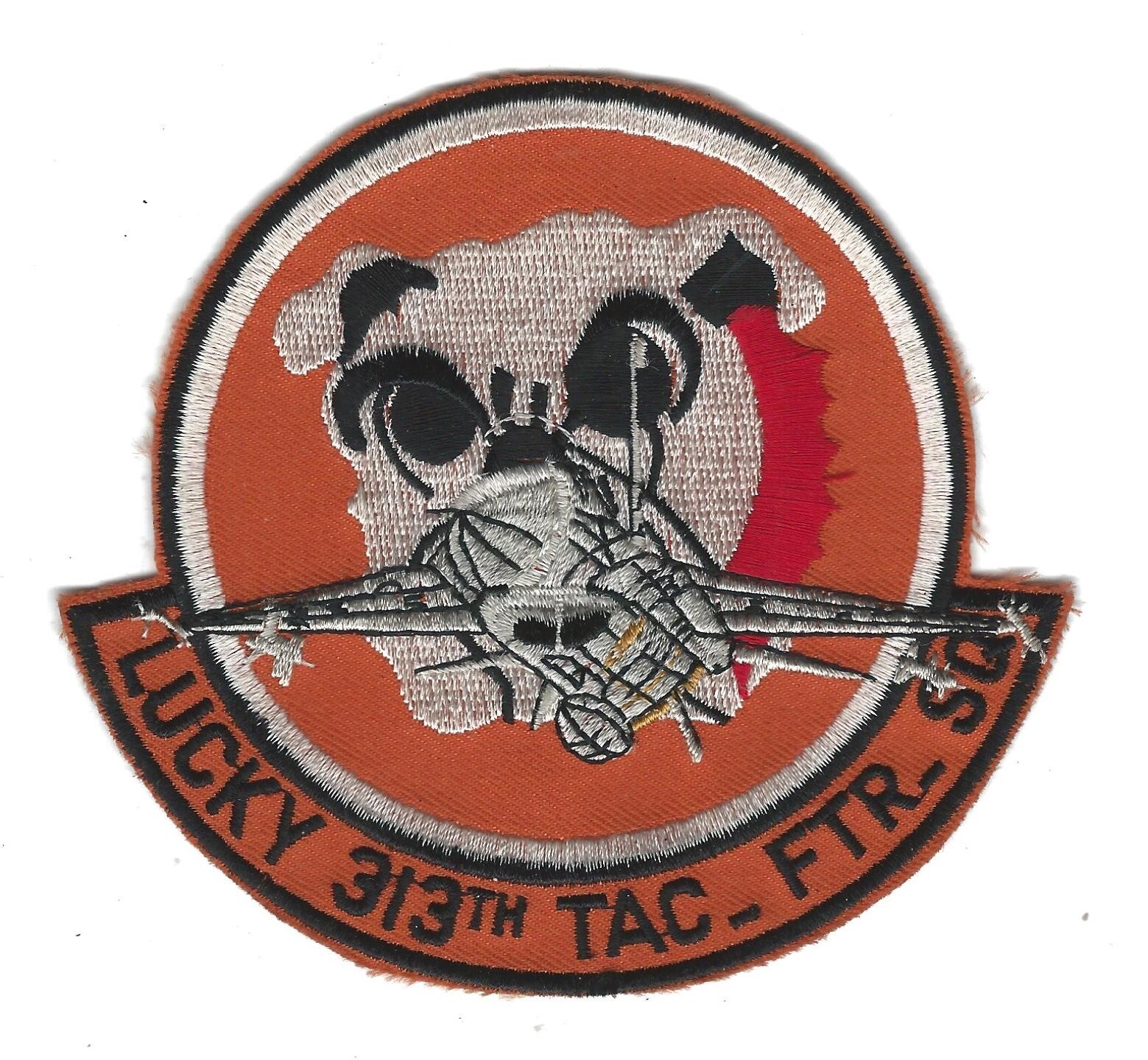 80's 313th TAC FIGHTER SQUADRON with F-16 patch | eBay