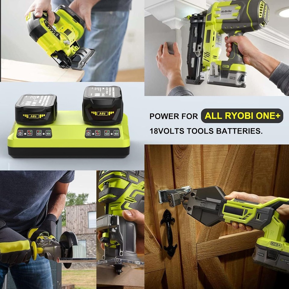 2PACK For RYOBI 18V P102 Battery One Plus High Capacity Lithium-Ion ...