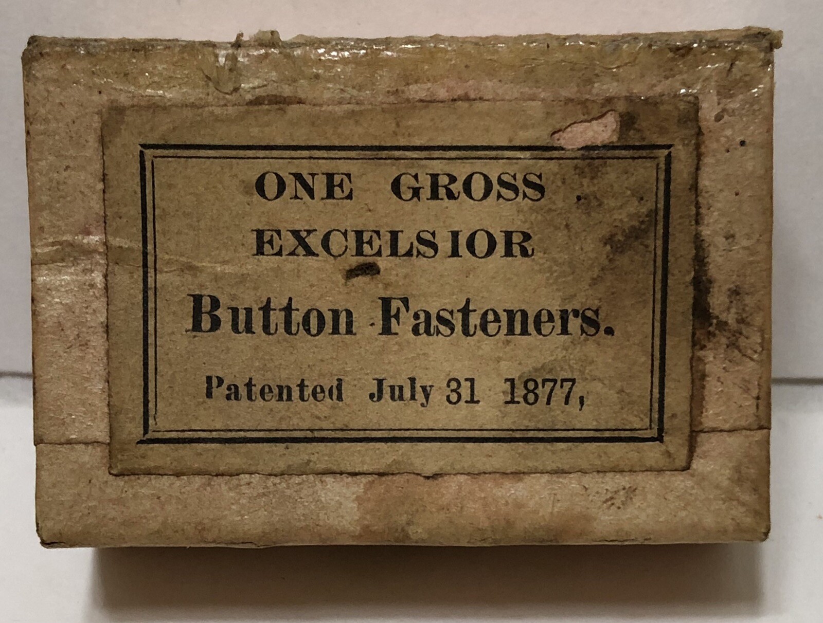 2 Antique 1800s Button Boxes - Henry Bromschwig Tailors Trimming, 1877 ...