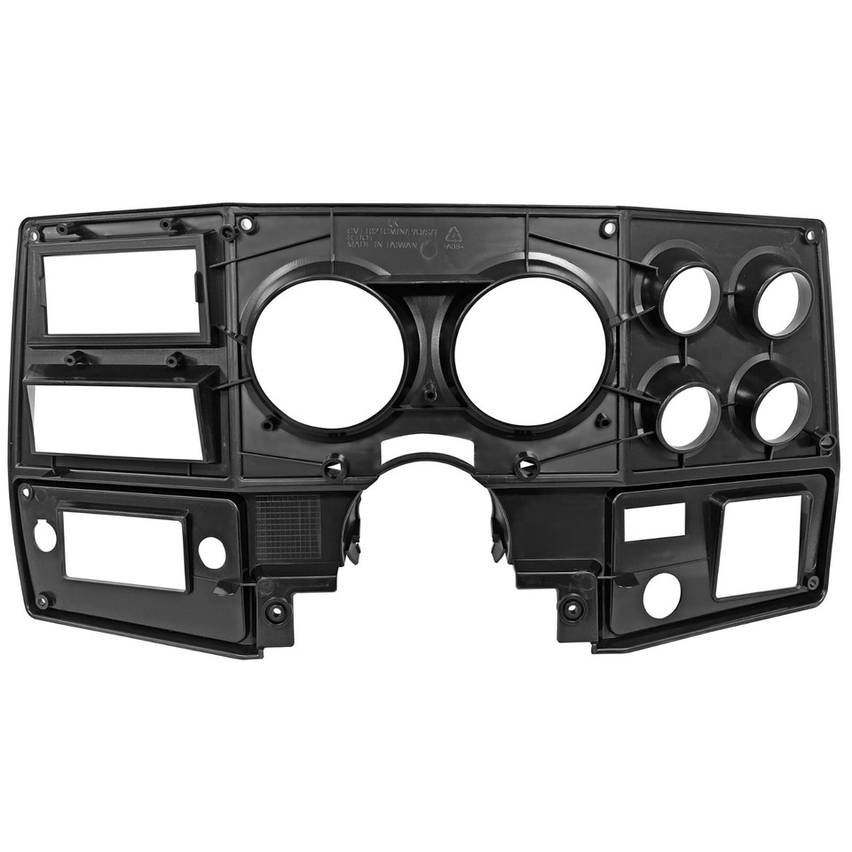 1978 1979 1980 Chevy PU Truck Dash Bezel w/AC Hole Black/Silver Plastic ...