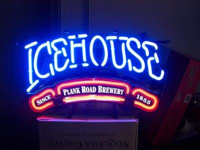 Icehouse Ice House Brewing Beer 20"x16" Neon Lamp Light Sign Bar Open ...