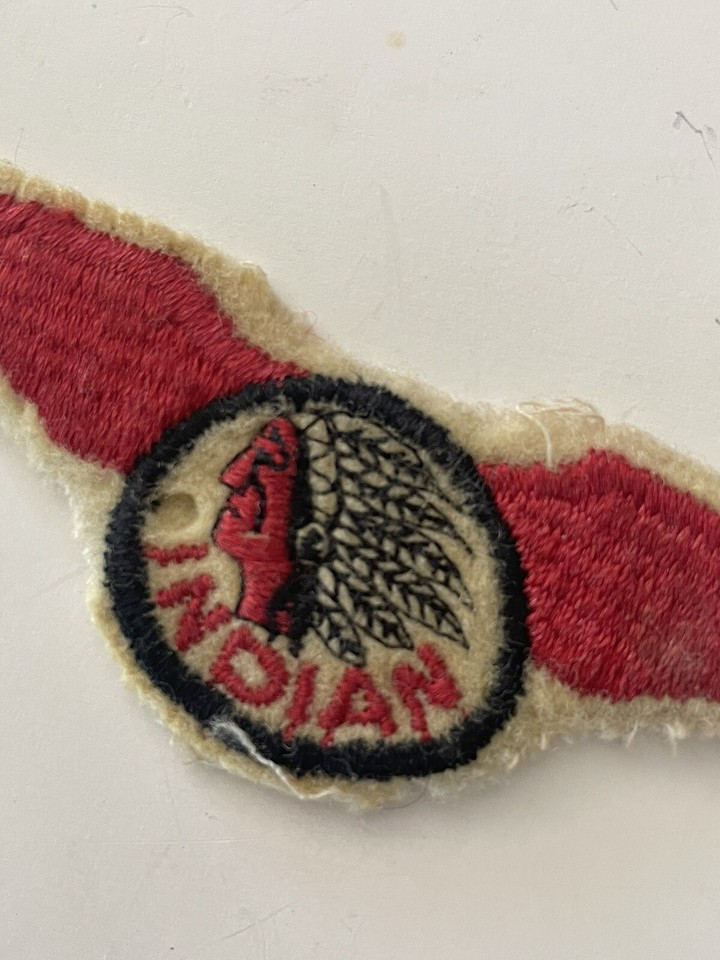 Indian Motorcycle Patch Old Original 1930s 40s Antique Scout Chief ...