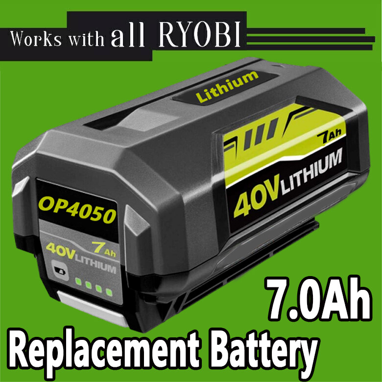 For RYOBI 40V Lithium-Ion 6 Ah High Capacity Battery (1-Pack ...