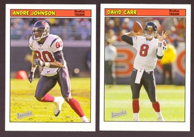 2005 Bazooka Football Team Set - HOUSTON TEXANS | eBay