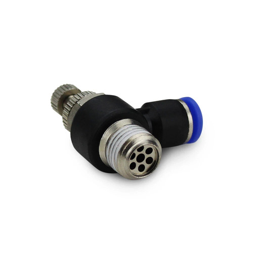 5 Pcs, Air Flow Control Valve Tube OD 6mm X 1/4" NPT Pneumatic Push In ...