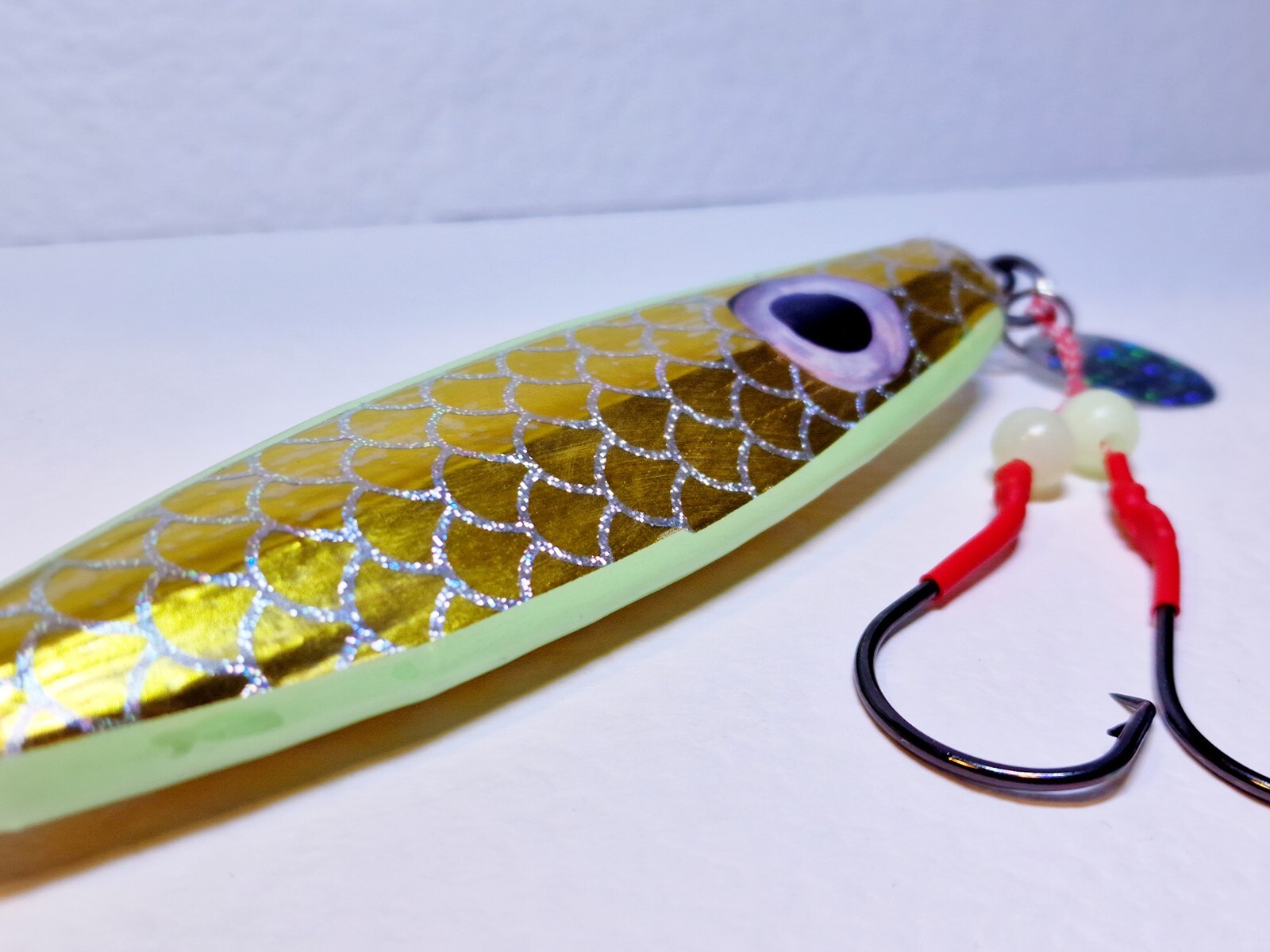 NORWAY Wreck Fishing Slow Jig 100g 200g 300g PIRK GLOW Deep Sea Flutter ...