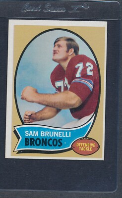 1970 Topps #067 Sam Brunelli Broncos EX *4163 | eBay