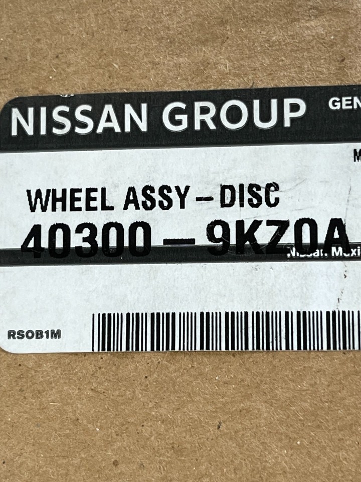 OEM Nissan Black Wheel 40300-9KZ0A | eBay