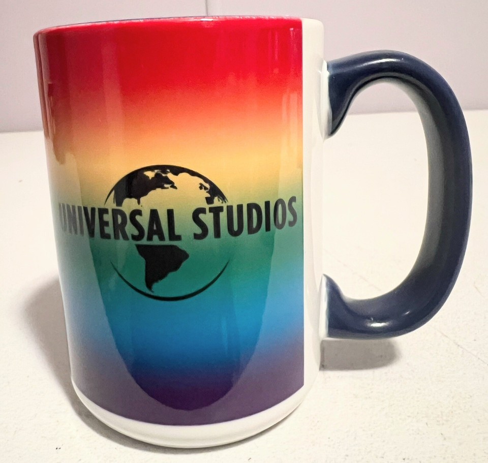 Universal Studios Logo Globe Rainbow Coffee Mug 15 Oz. | eBay
