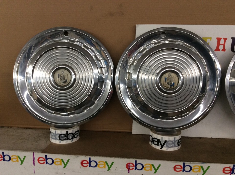 VINTAGE 1958 MERCURY MERC COLONY PARK 14" HUBCAP SET HUB CAP 58 OEM | eBay