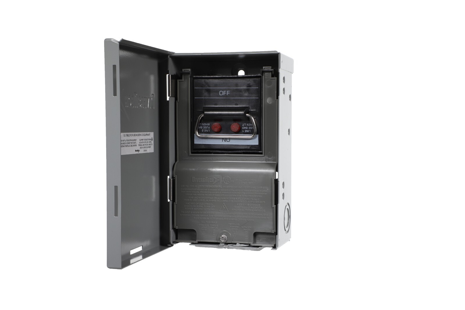 DiversiTech DDS-60 Fused 60A Box Disconnect For Mini Split Air ...