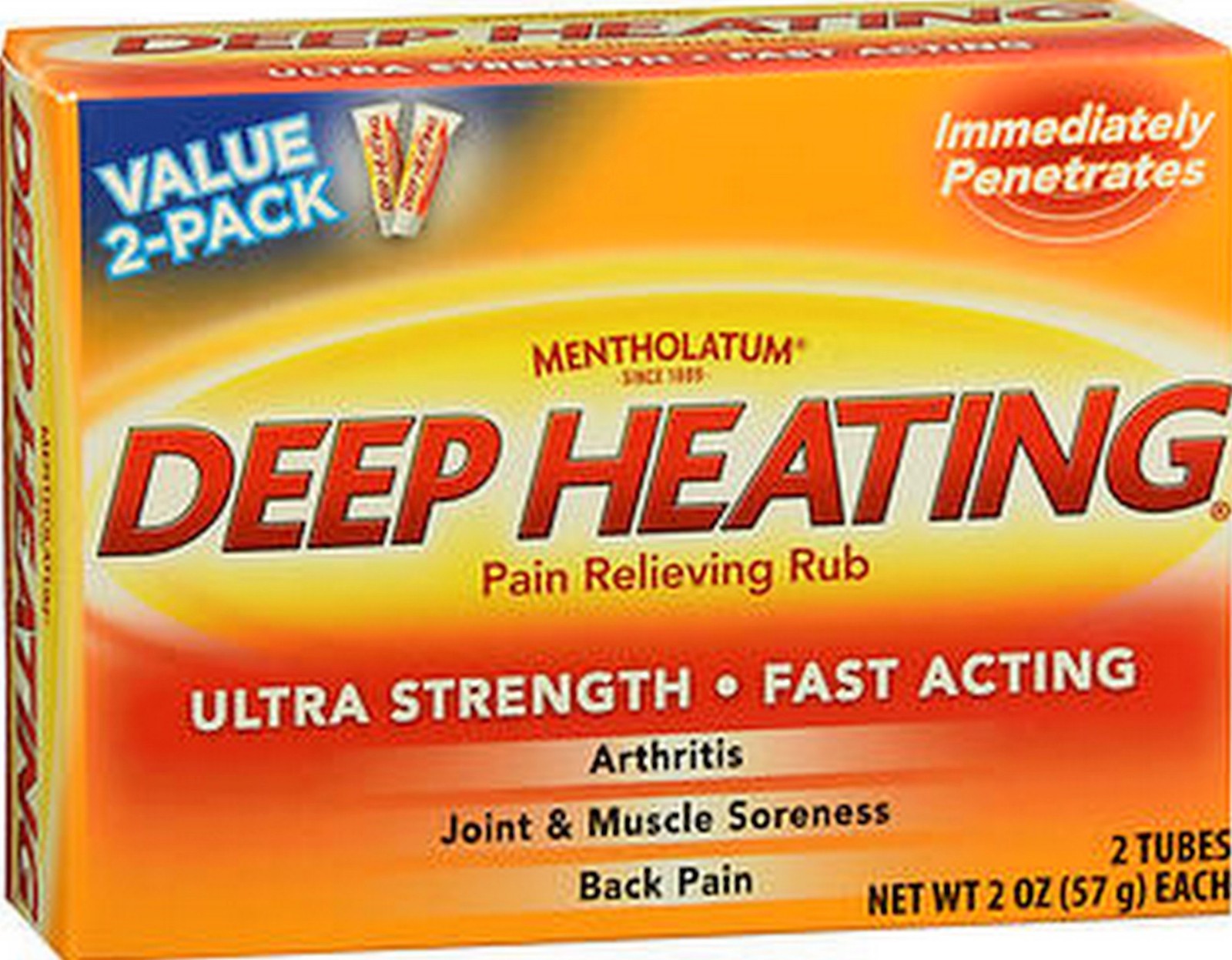 Mentholatum Deep Heating Pain Rub 2oz TWIN PACK ^^ 310742013351| eBay