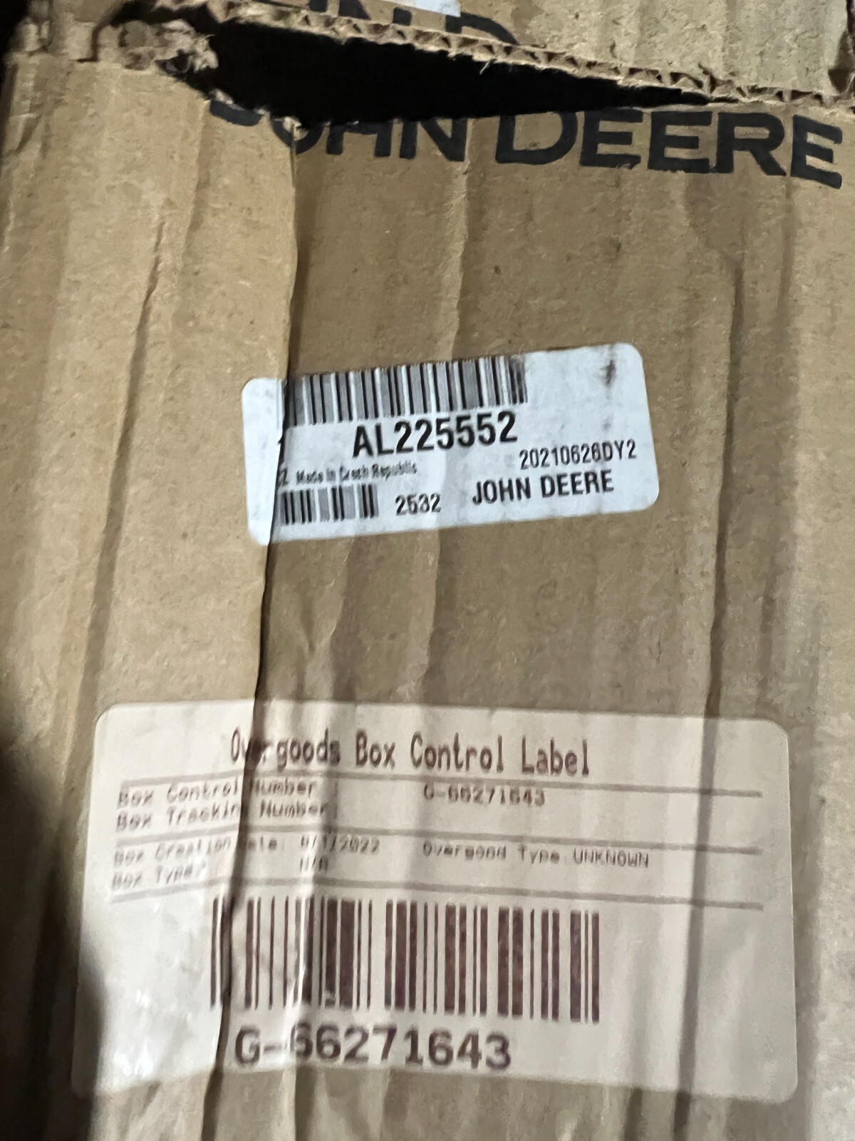 OEM JOHN DEERE Cab Air Filter AL225552 White Medium For Tractors *Ships ...