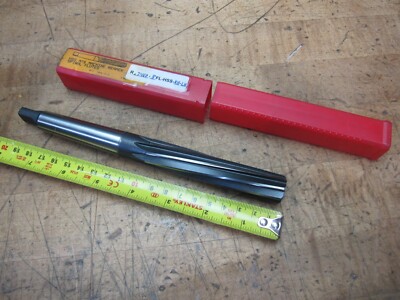 Dormer 19mm H7 HSS RH cut left spiral 8FL machine reamer 2mt shaft ...
