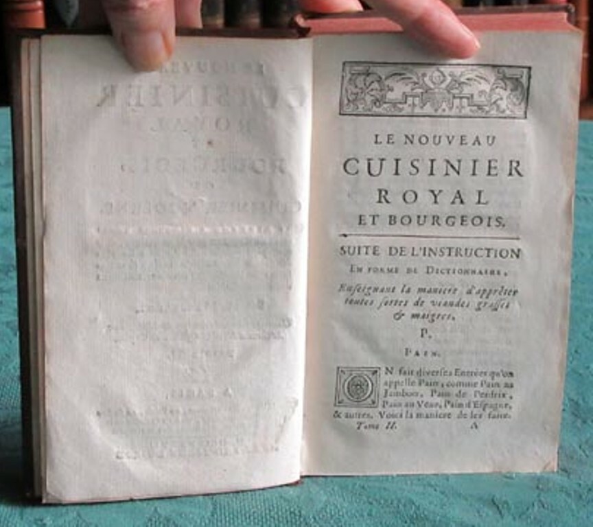 Massialot Le Nouveau Cuisinier Royal et Bourgeois ou Cuisinier Moderne ...